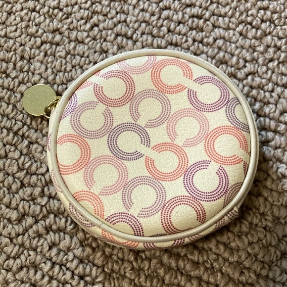 Coach | Bags | Coach Round Coin Purse Monogram Multicolor | Poshmark